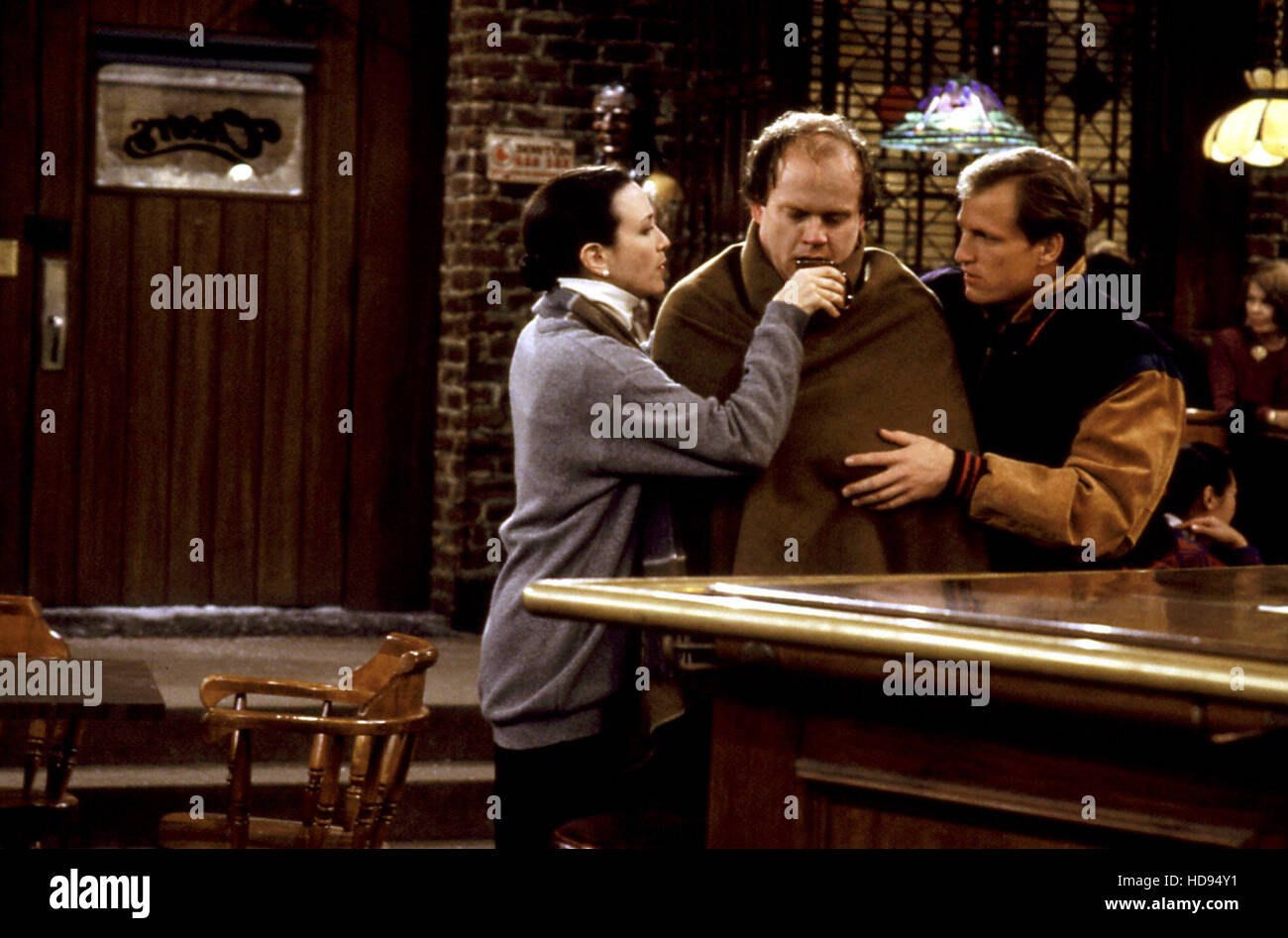 CHEERS, Bebe Neuwirth, Kelsey Grammer, Woody Harrelson, 1982-1993 Stock ...