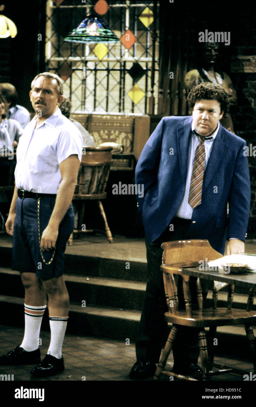CHEERS, John Ratzenberger, George Wendt, 1983-93, © Paramount TV ...