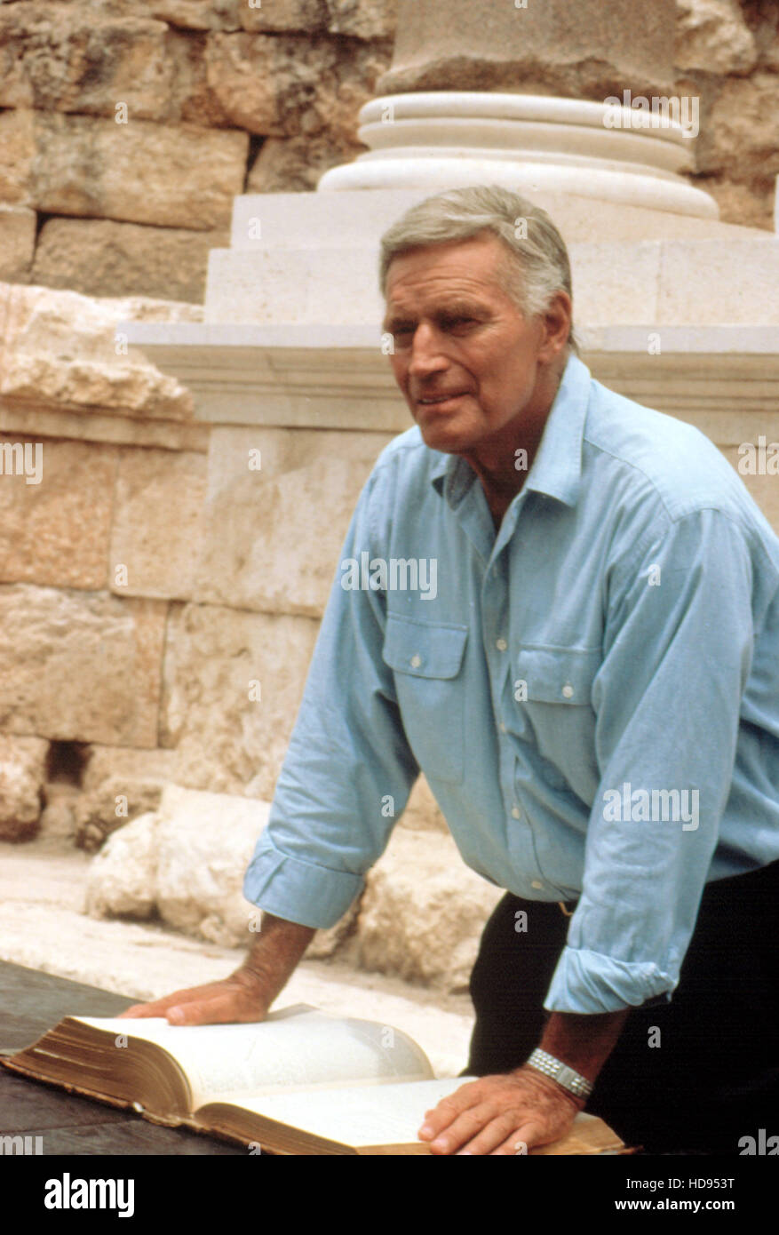 CHARLTON HESTON PRESENTS THE BIBLE, 1997 Stock Photo - Alamy CHARLTON HESTON PRESENTS THE BIBLE, 1997 Stock Photo - Alamy