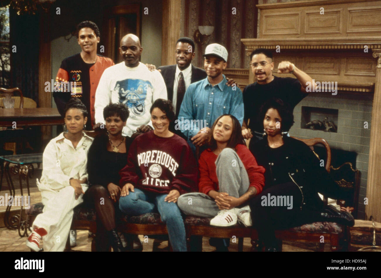 A Different World Front From Left Jada Pinkett Smith Karen Malina White Jasmine Guy Cree