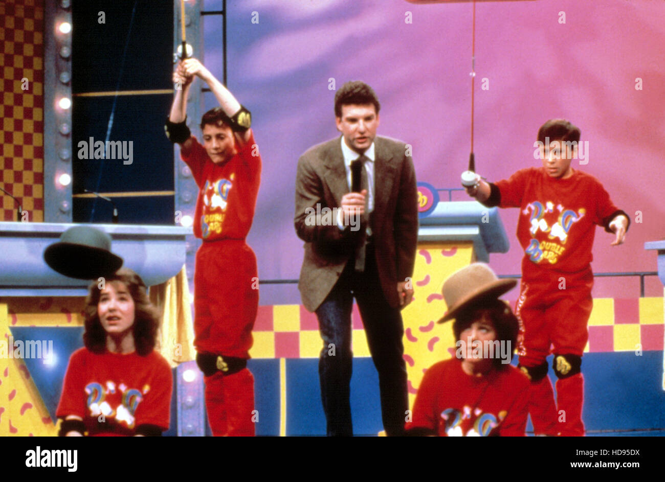 DOUBLE DARE, Host Marc Summers w/ contestants, circa 1986, 1986-present ...