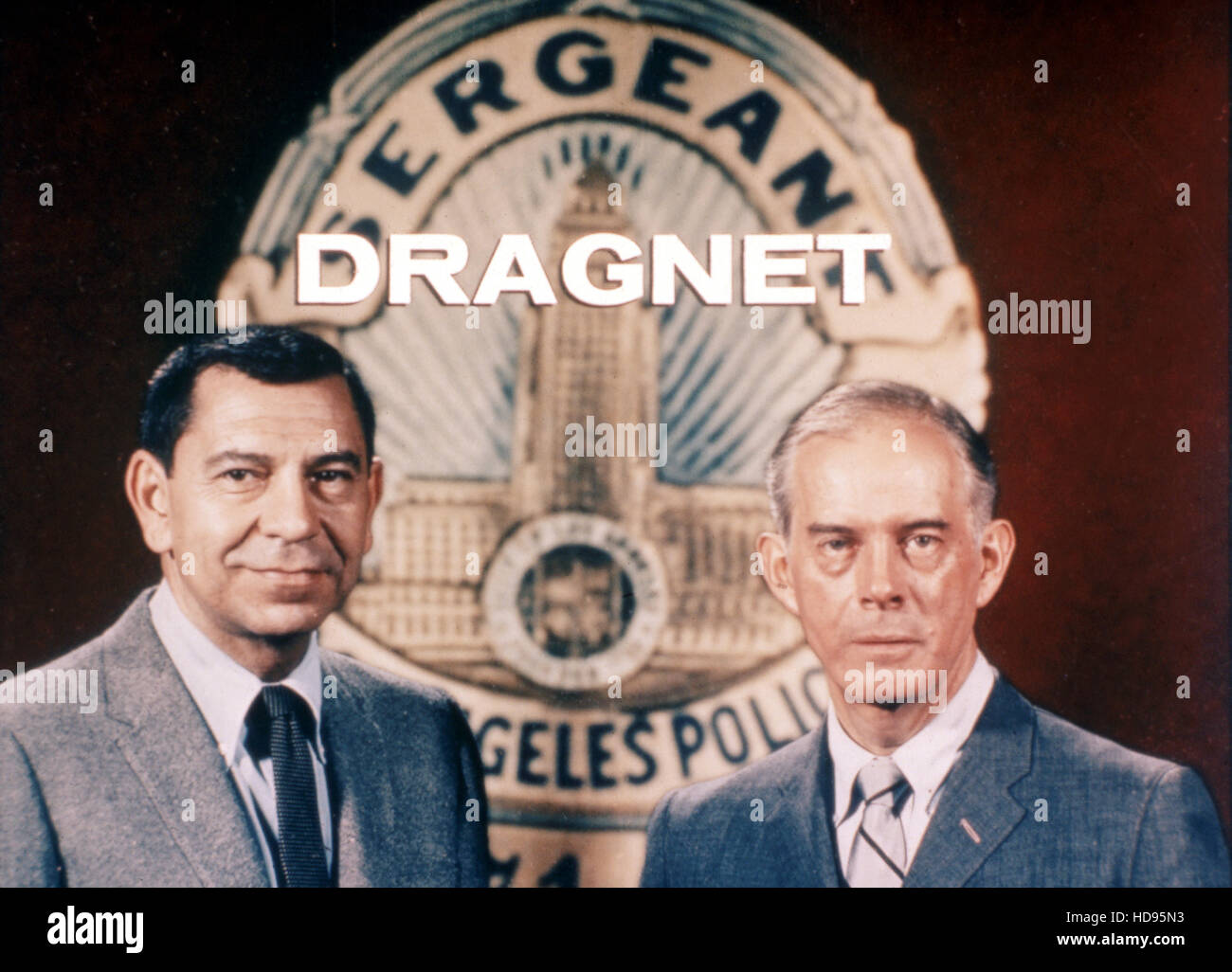 DRAGNET, Jack Webb, Harry Morgan, 1967 - 1970 Stock Photo - Alamy