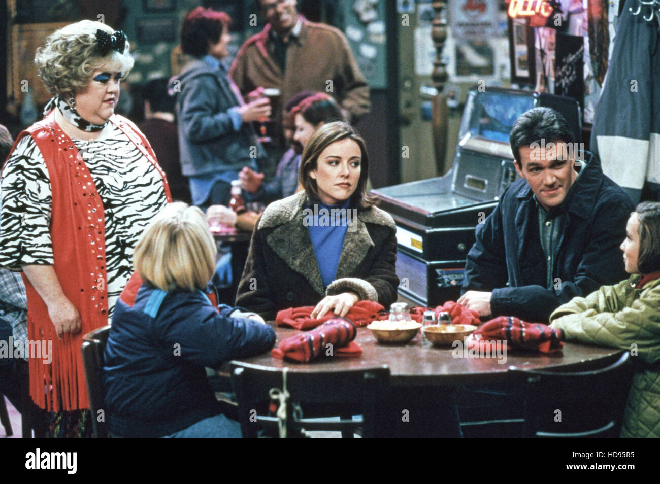THE DREW CAREY SHOW, Kathy Kinney (left), Christa Miller (center), Neil ...