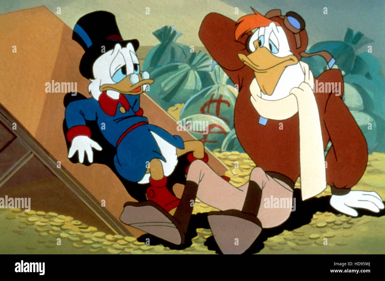 DUCKTALES, from left: Scrooge McDuck, Launchpad McQuack, 1987-1990 ...