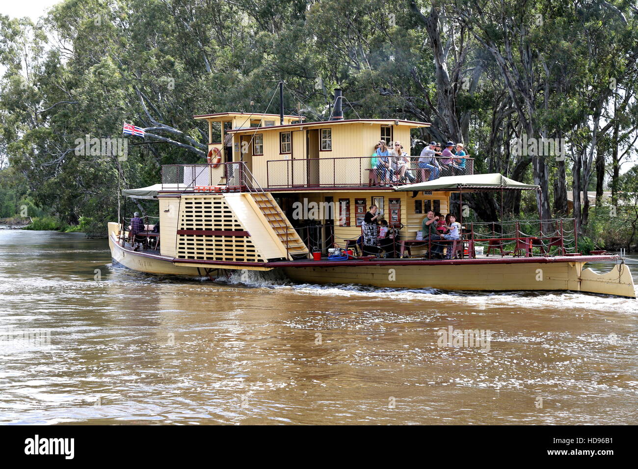 Paddle boat Murray River Australia Barham New South Whales Stock Photo ...