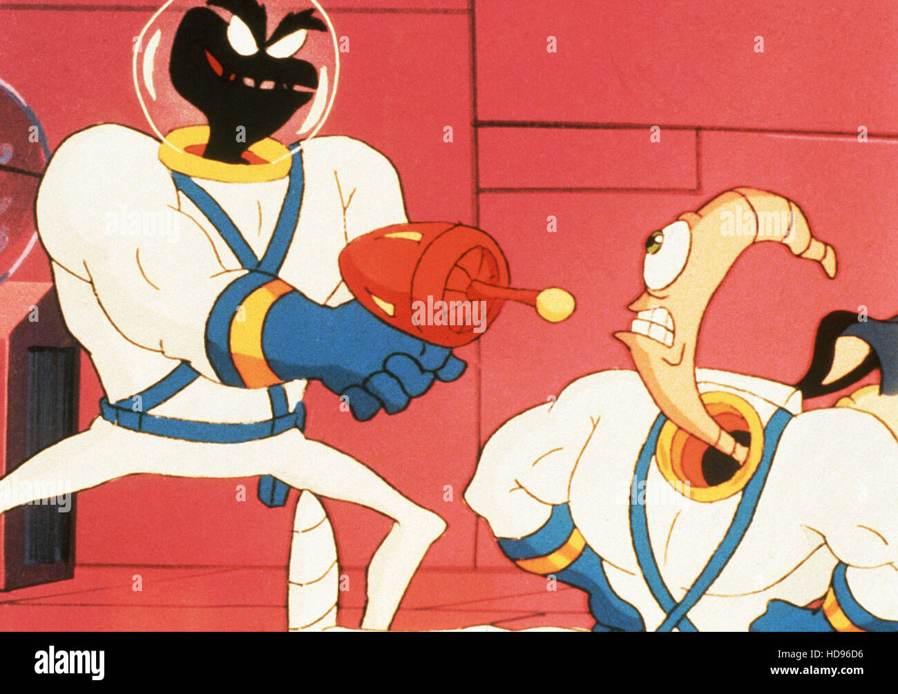 EARTHWORM JIM, (from left): Psy-Crow, Earthworm Jim, 'Bring Me The Head ...
