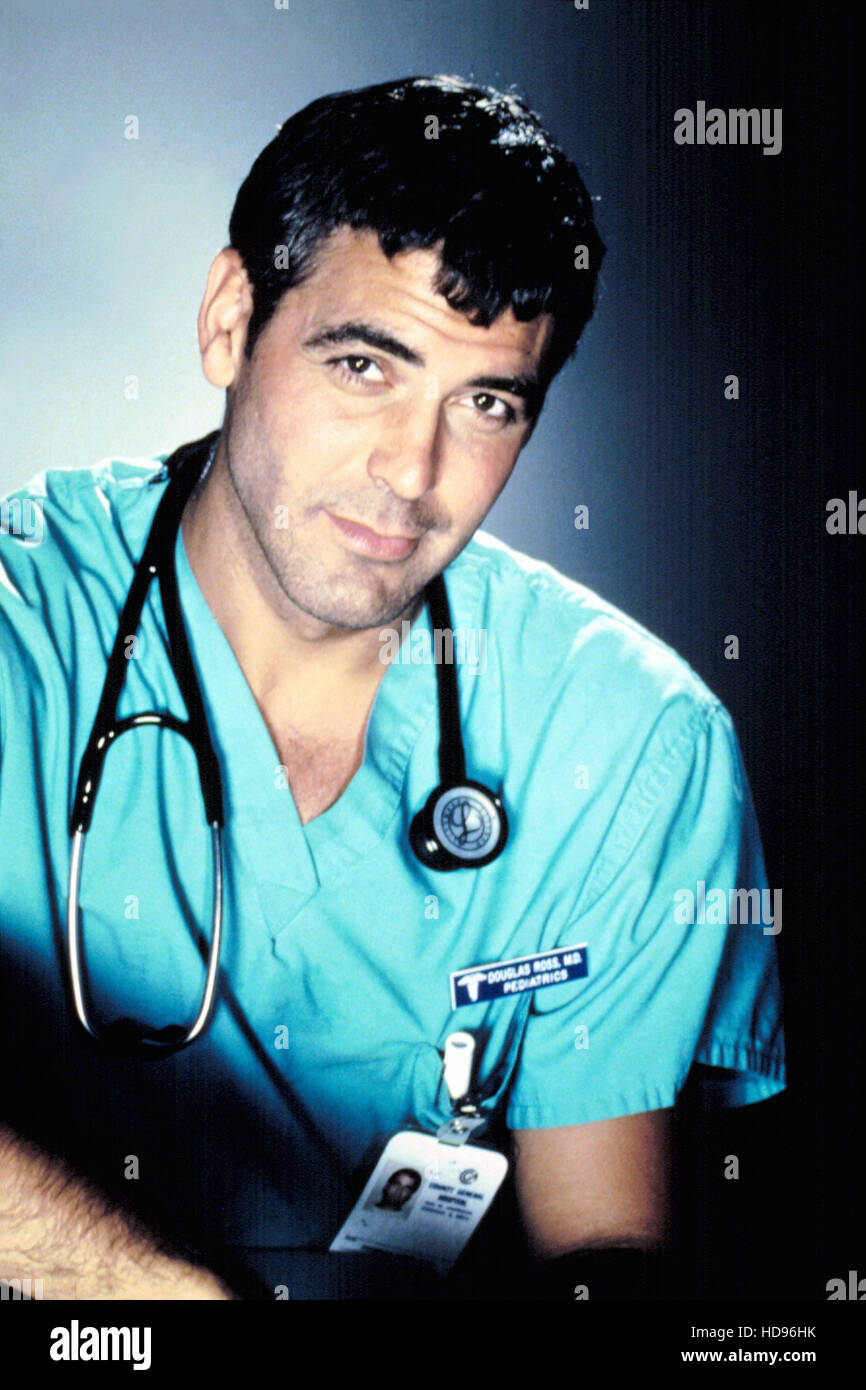 E.R., George Clooney, 1994-, © NBC / Courtesy: Everett Collection Stock ...