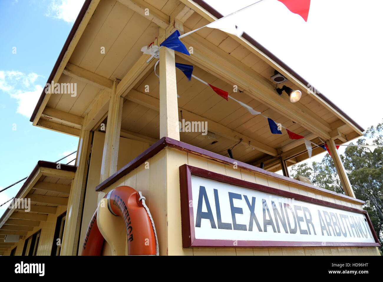 Paddle boat Murray River Australia Barham New South Whales Stock Photo ...