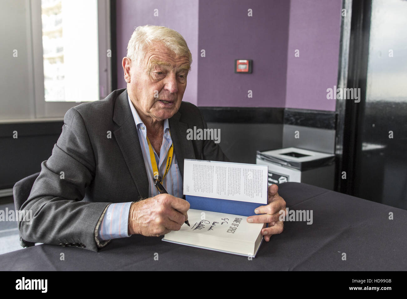 Paddy Ashdown signs copies of his new book 'Game of Spies' at the ...