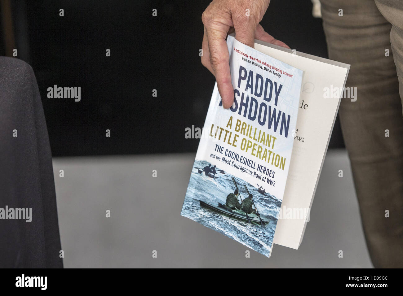 Paddy Ashdown signs copies of his new book 'Game of Spies' at the ...