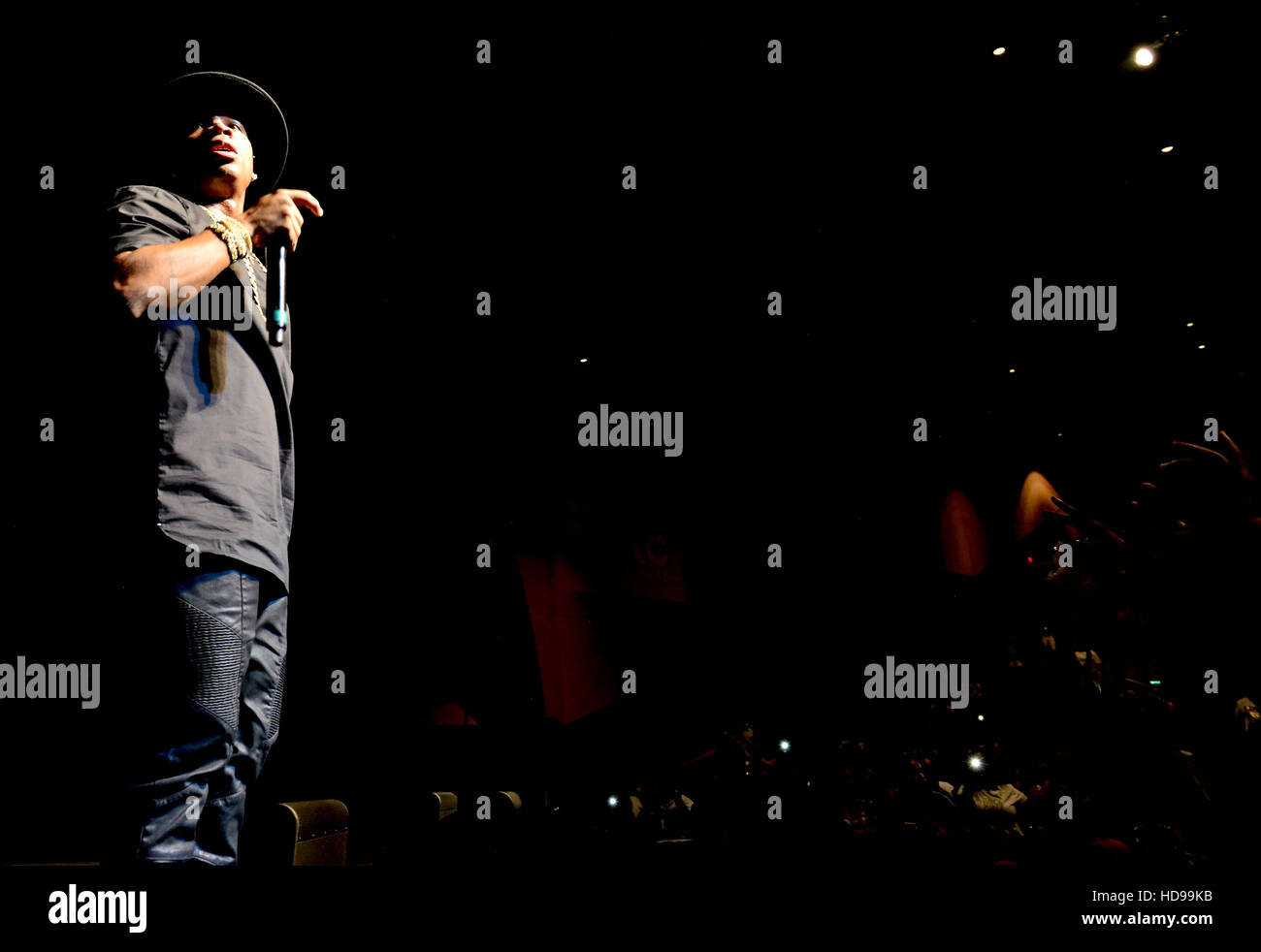 Plies performing on stage during the Kings Of The Streets Tour, with ...