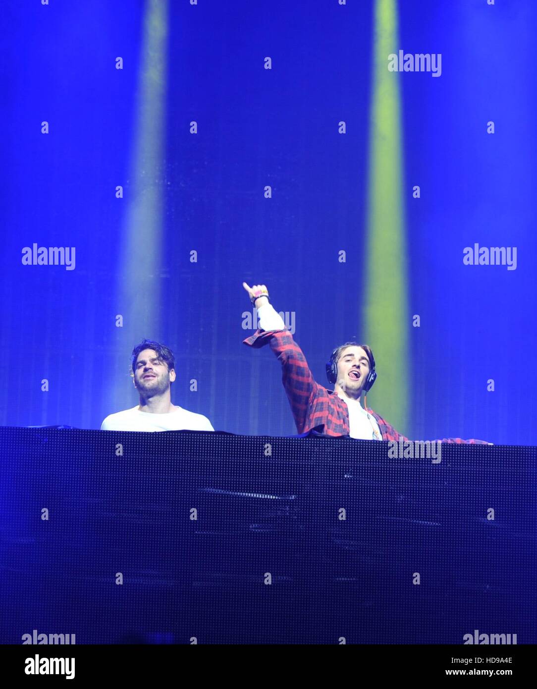 The Chainsmokers perform on the Grandview stage during the 2016 KAABOO ...
