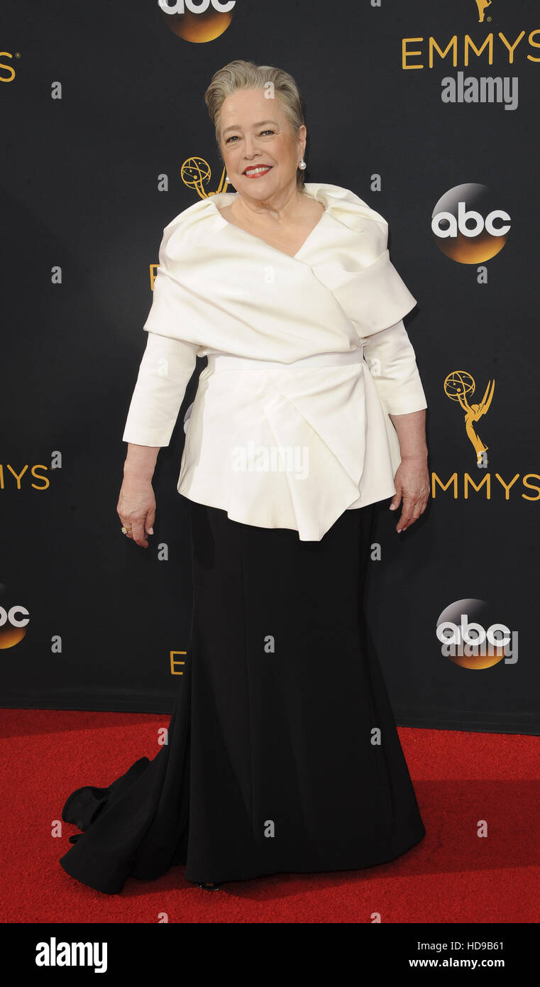 The 68th Annual Primetime Emmy Awards arrivals Featuring: Kathy Bates ...