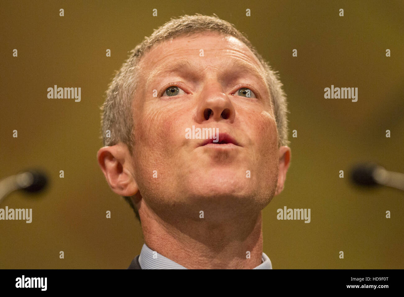 Willie Rennie, leader of the Scottish Liberal Democrats, addressing the ...