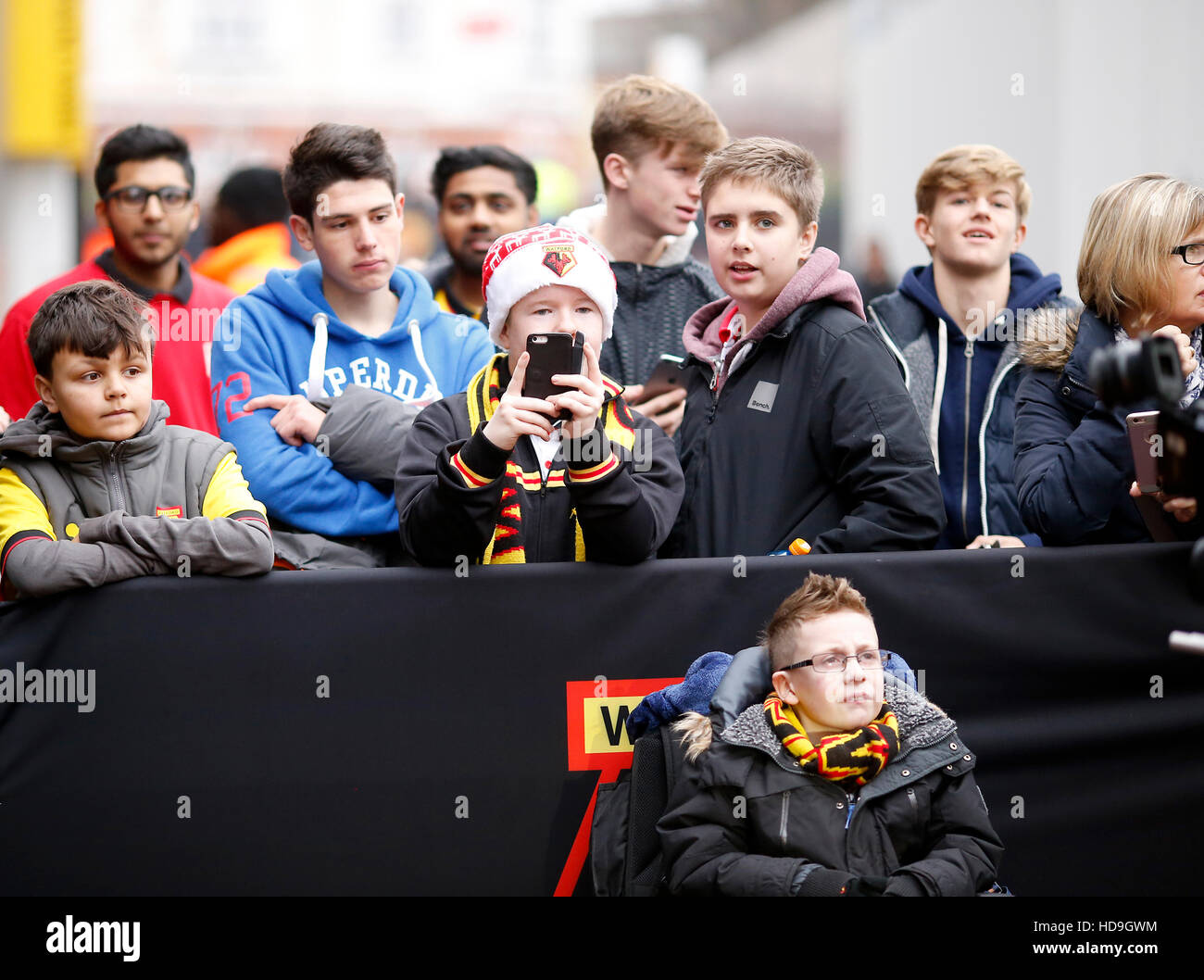 Watford fans arrive prior hi-res stock photography and images - Alamy