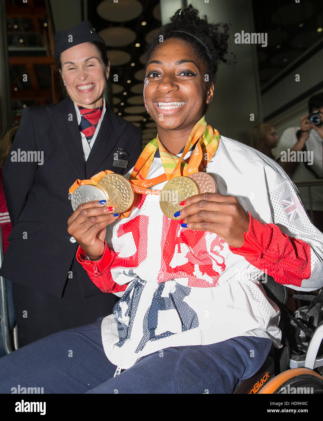 Members of Great Britain's record breaking Paralympic team arrive at ...