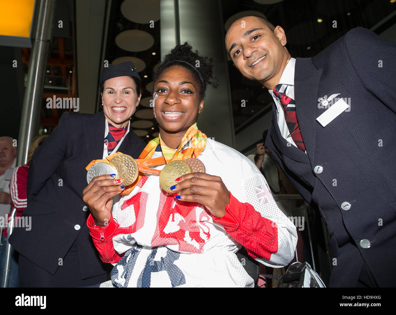 Members of Great Britain's record breaking Paralympic team arrive at ...