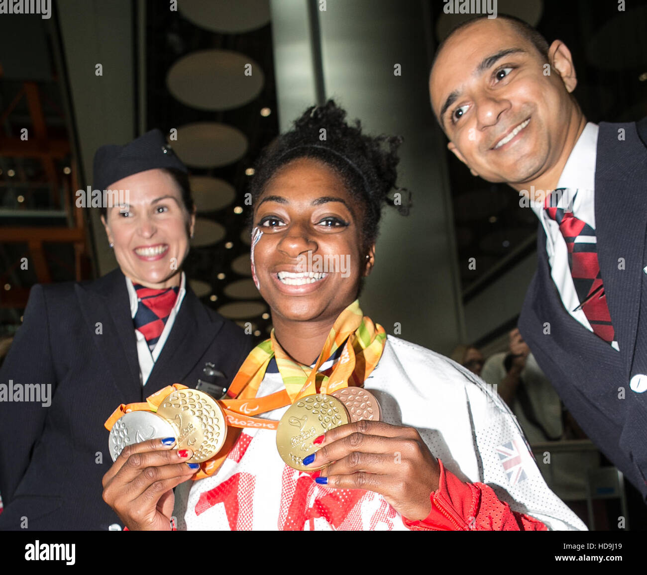Members of Great Britain's record breaking Paralympic team arrive at ...