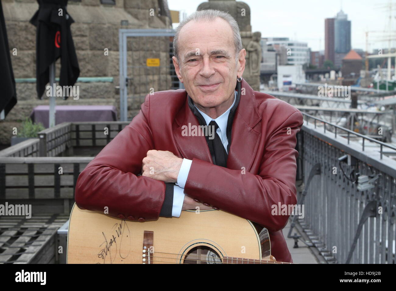 Status Quo member Francis Rossi presenting the new Status Quo record ...