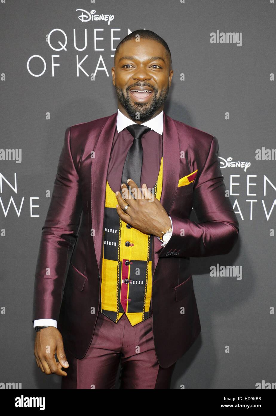 Film premiere of 'Queen of Katwe' - Arrivals Featuring: David Oyelowo ...