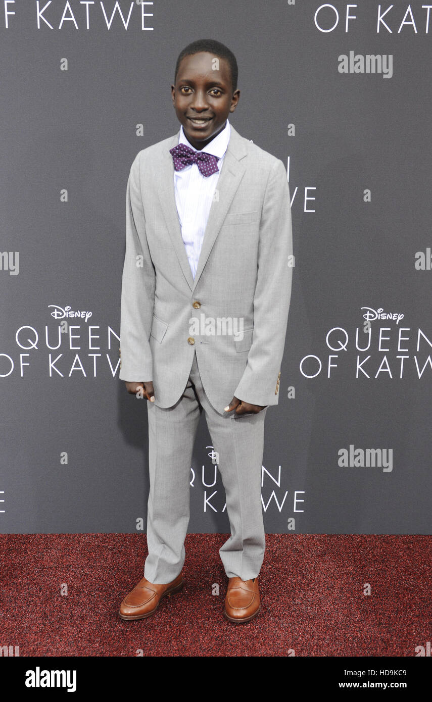 Film premiere of 'Queen of Katwe' - Arrivals Featuring: Martin Kabanza ...