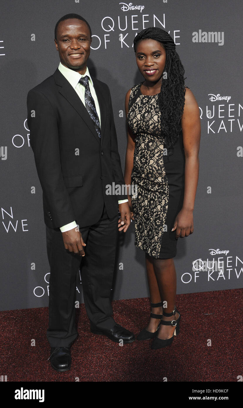 Film premiere of 'Queen of Katwe' - Arrivals Featuring: Robert Katende ...