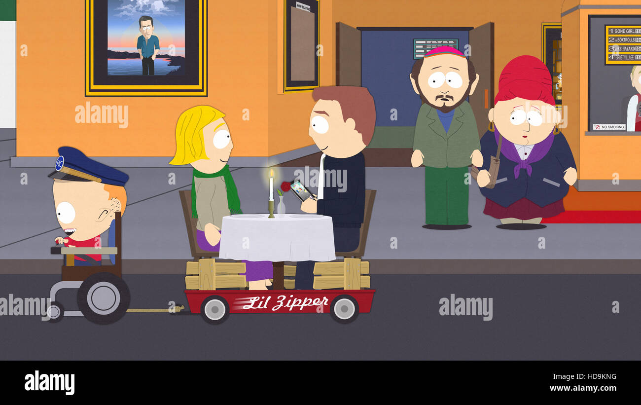 SOUTH PARK, (from left): Timmy Burch, Ben Affleck (on poster), Linda ...