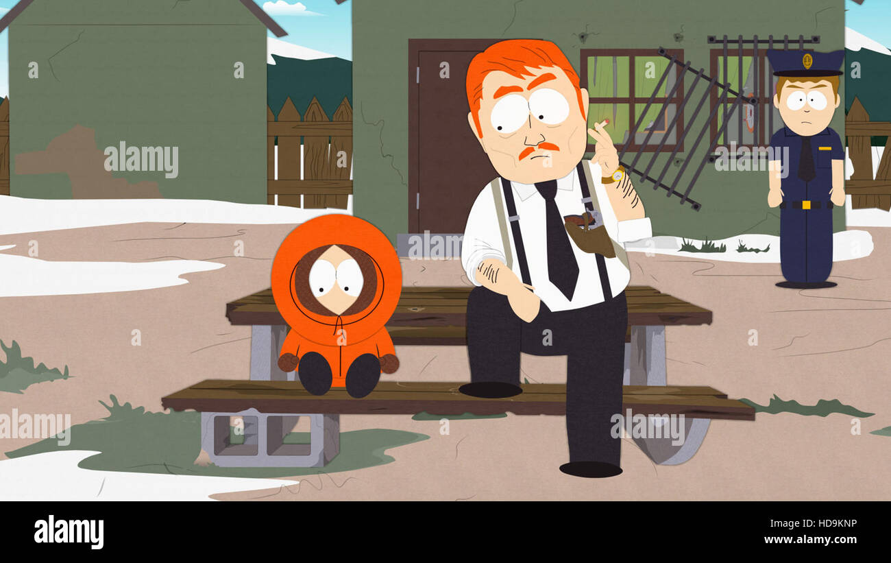 SOUTH PARK, (from left): Kenny McCormick, Sergeant Yates, 'Cock Magic ...