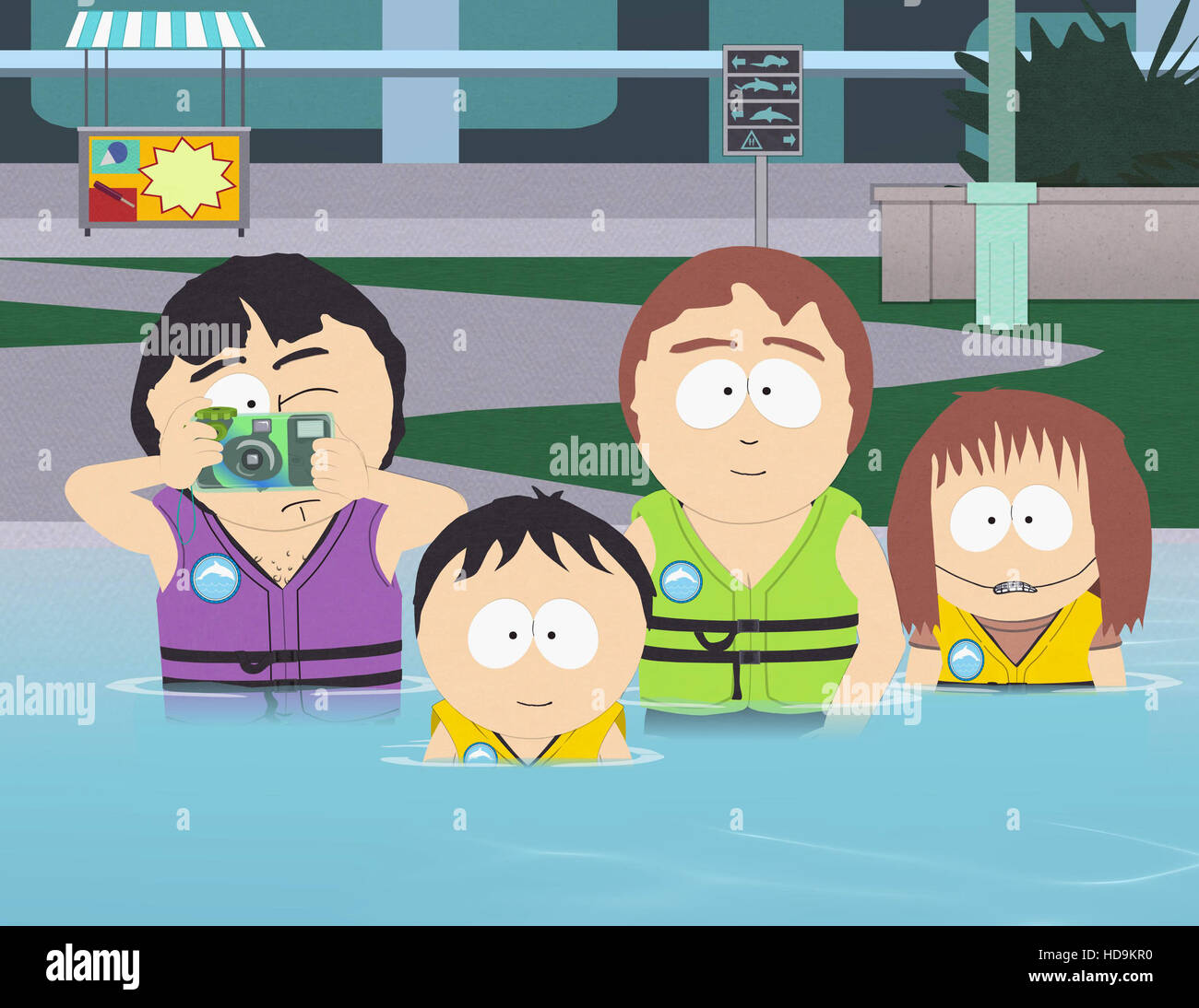 SOUTH PARK, l-r: Randy Marsh, Stan Marsh, Sharon Marsh, Shelley Marsh ...