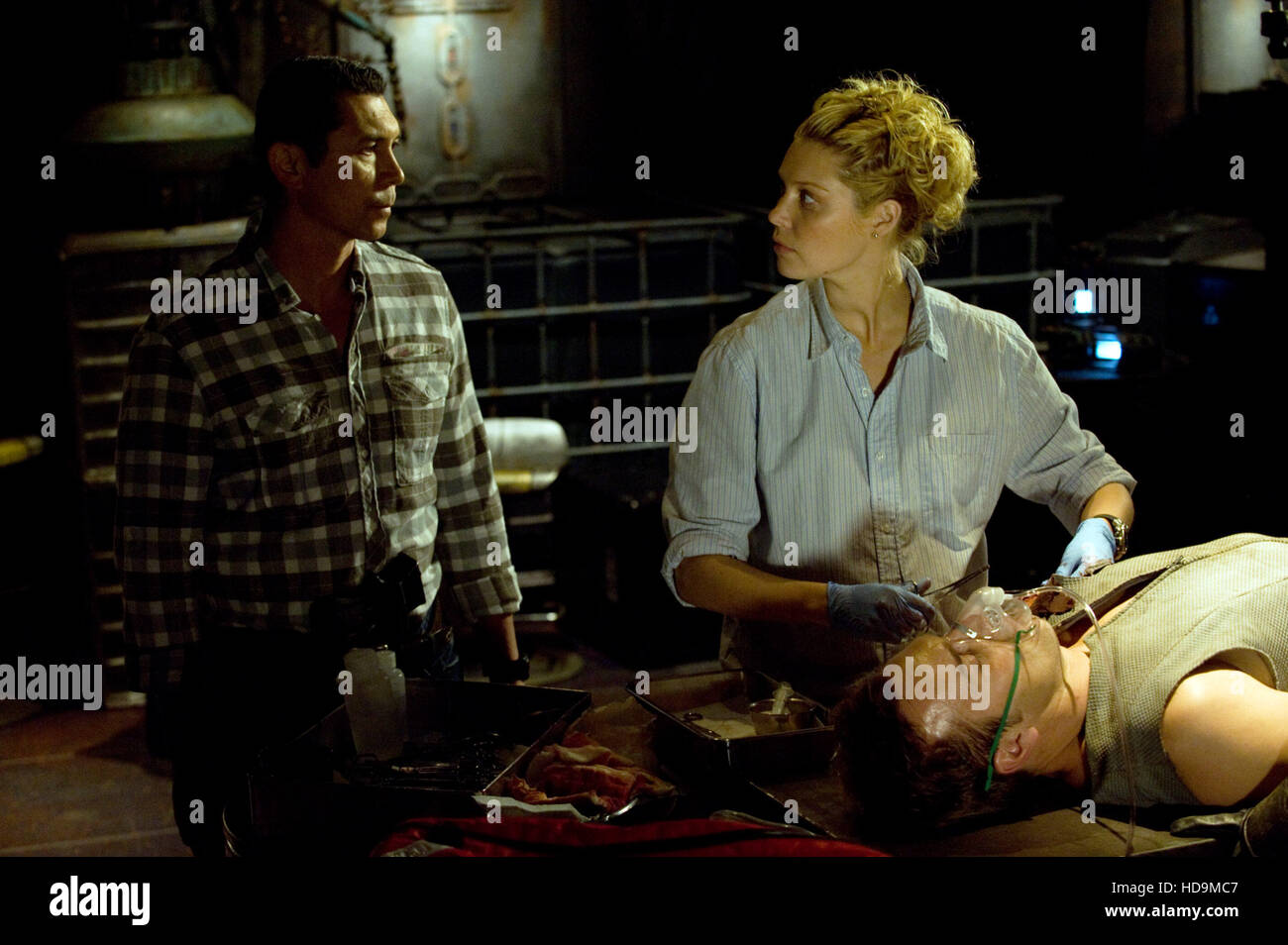 STARGATE UNIVERSE, (from left): Lou Diamond Phillips, Alaina Huffman ...