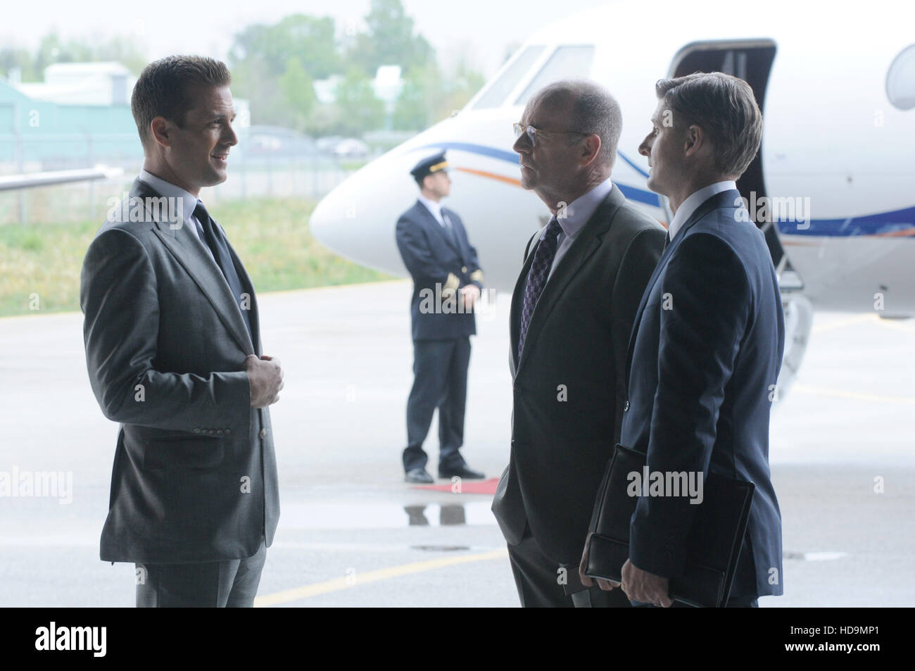 SUITS, (from left): Gabriel Macht, John Finn, Eric Close, 'Discovery ...