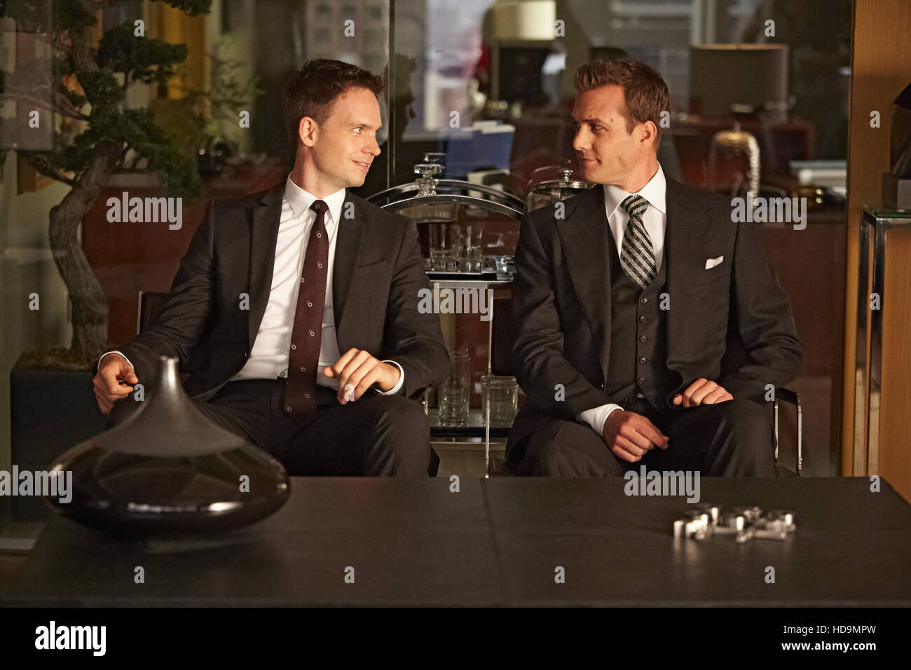 SUITS, l-r: Patrick J. Adams, Gabriel Macht in 'Unfinished Business ...