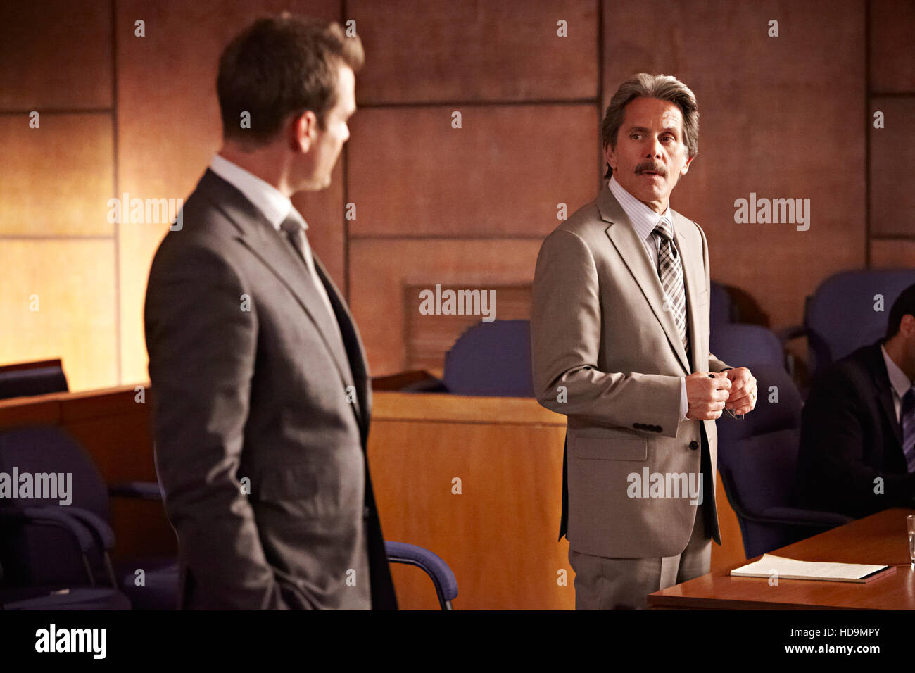 SUITS, l-r: Gabriel Macht, Gary Cole in 'Unfinished Business' (Season 3 ...