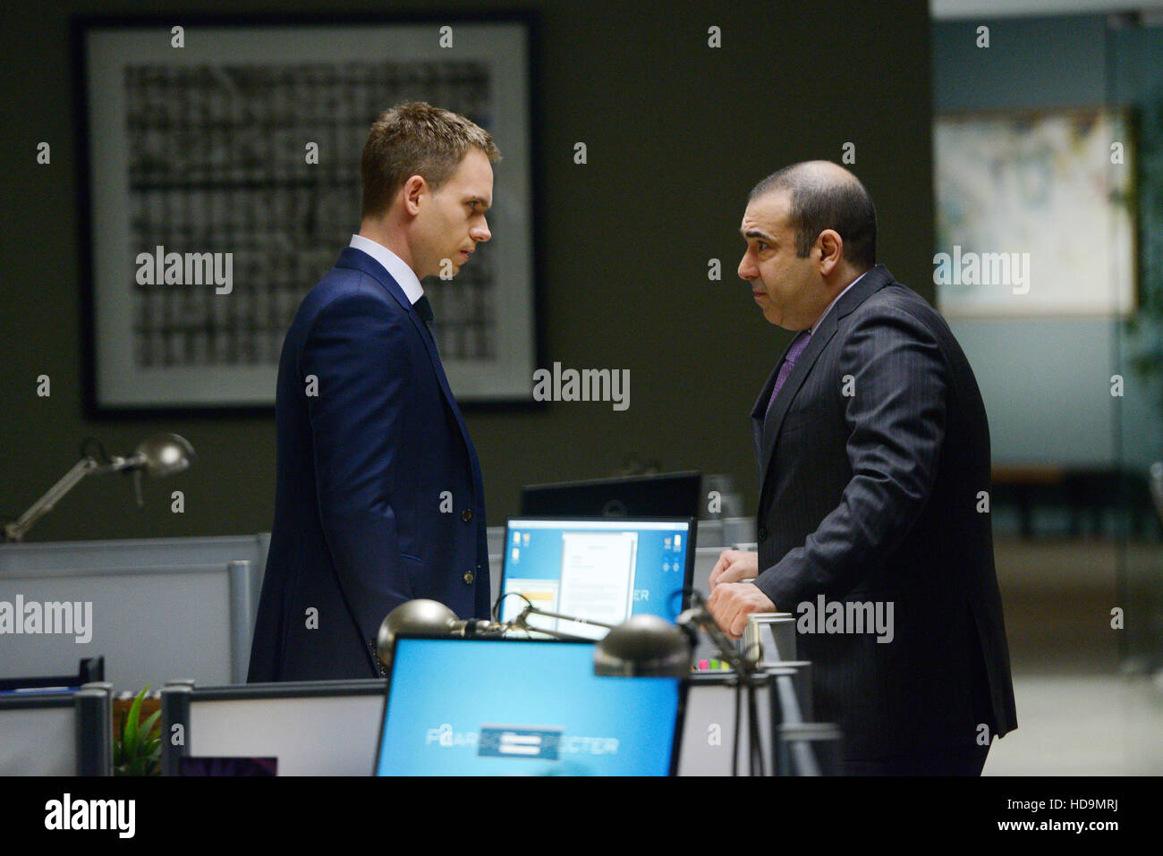 SUITS, l-r: Patrick J. Adams, Rick Hoffman in 'Yesterday's Gone ...