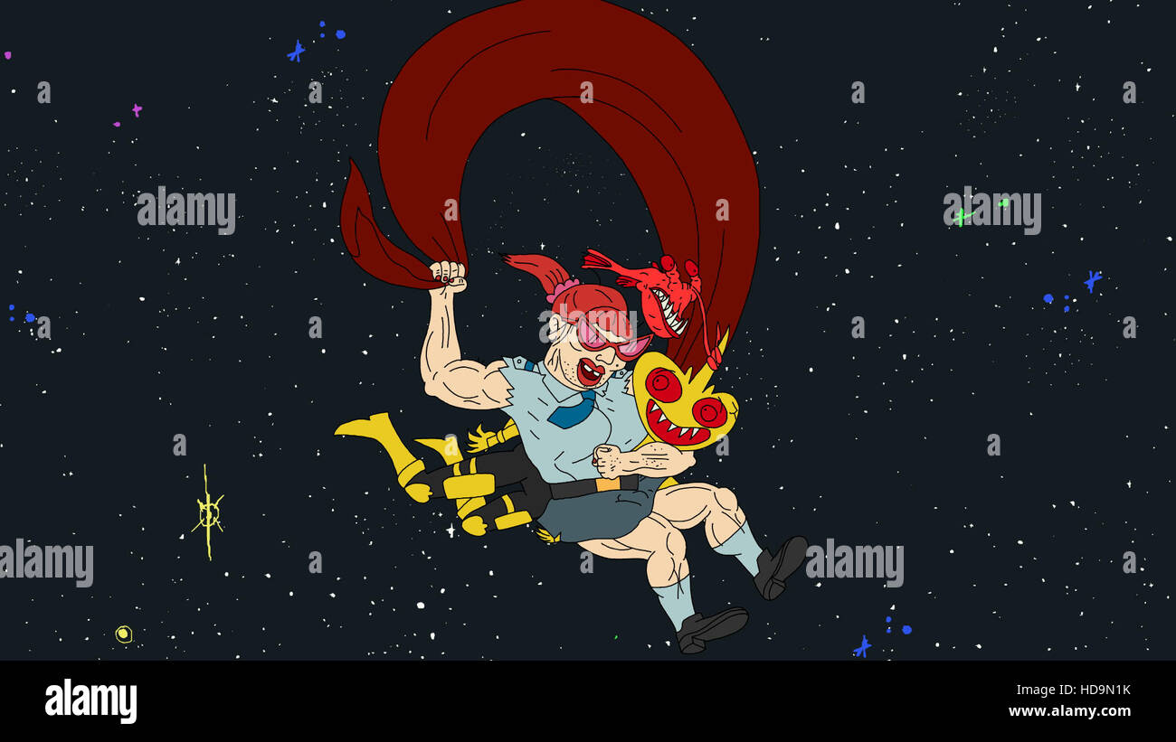 SUPERJAIL, l-r: Alice, Lord Stingray in 'Superhell!', (Season 4 ...