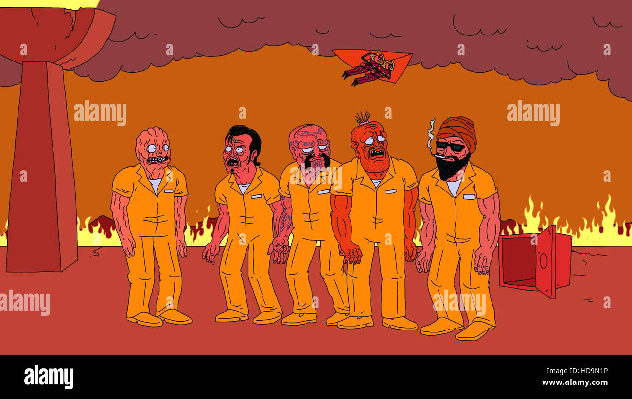 SUPERJAIL, l-r: Ash, Nicky, Jean-Baptiste Le Ghei, Paul Guaye, Turban ...