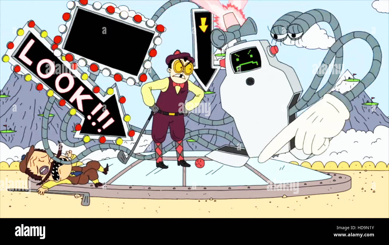 SUPERJAIL, l-r: Jared, The Warden, Jailbot in 'Jean & Paul & Beefy ...
