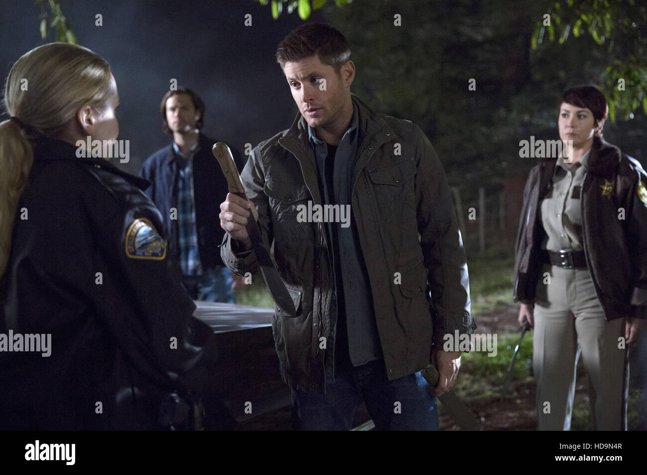 SUPERNATURAL, l-r: Briana Buckmaster, Jared Padelecki, Jensen Ackles ...
