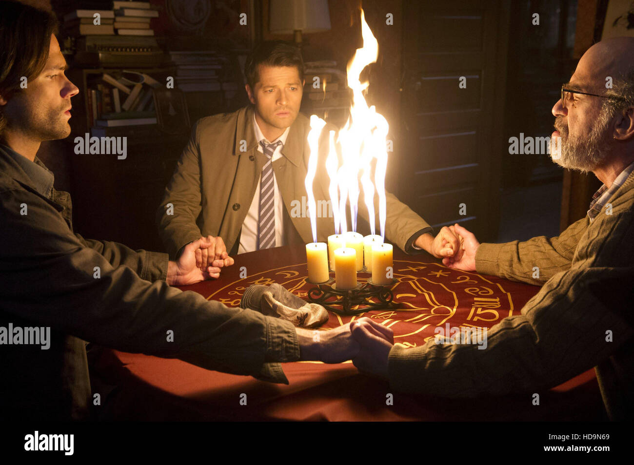 SUPERNATURAL, (from left): Jared Padalecki, Misha Collins, Richard ...