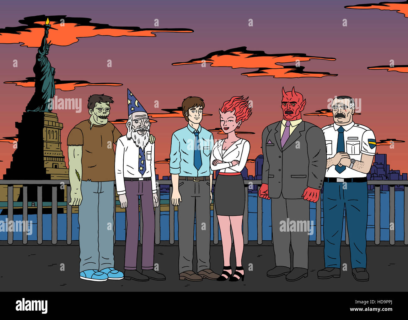 UGLY AMERICANS, (from left): Randall Skeffington, Leonard Powers, Mark ...
