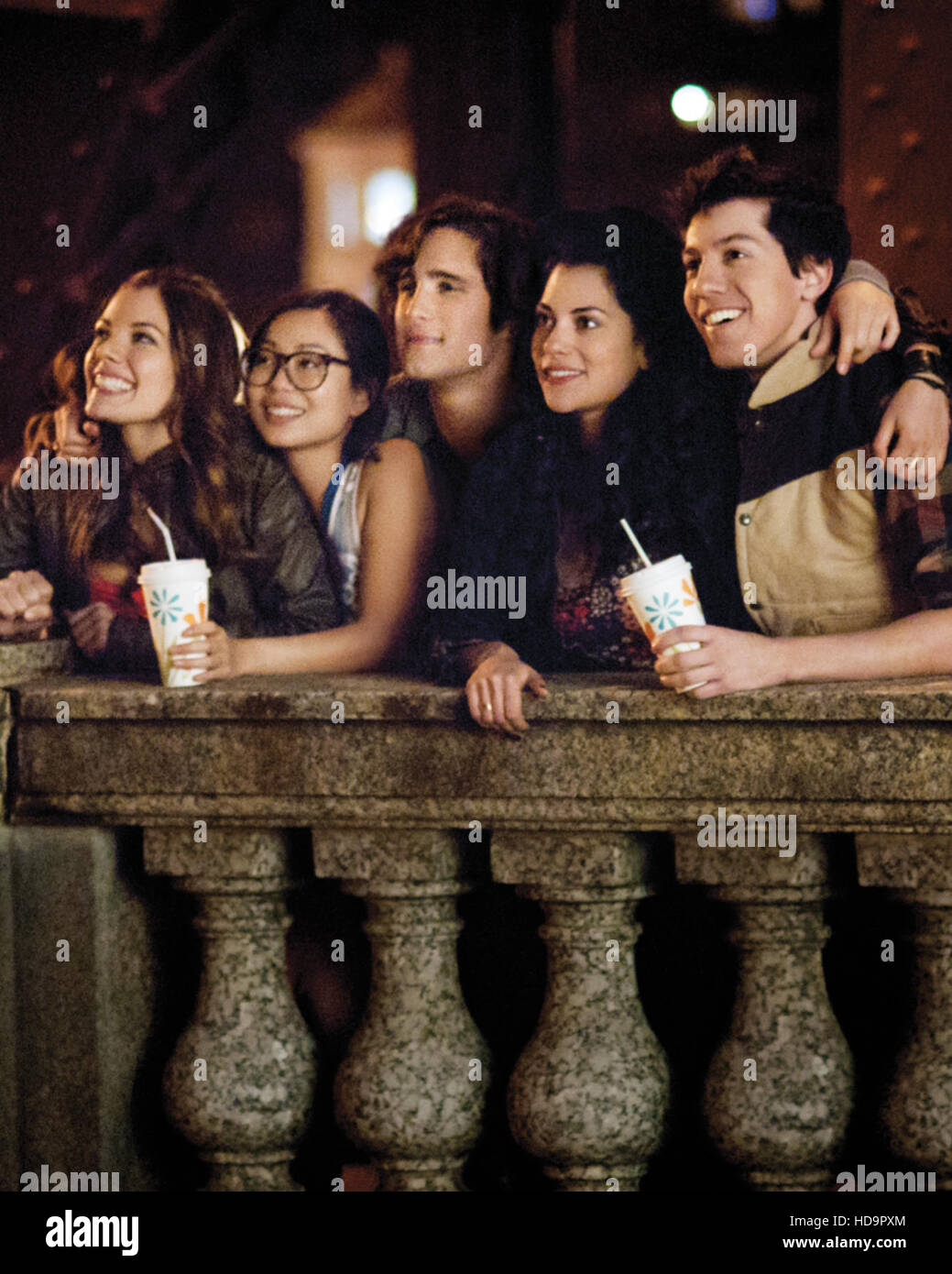 UNDEREMPLOYED, (from left): Sarah Habel, Michelle Ang, Diego Boneta ...