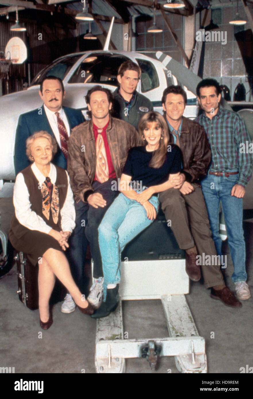 WINGS, (from left): Rebecca Schull, David Schramm, Steven Weber, Thomas ...