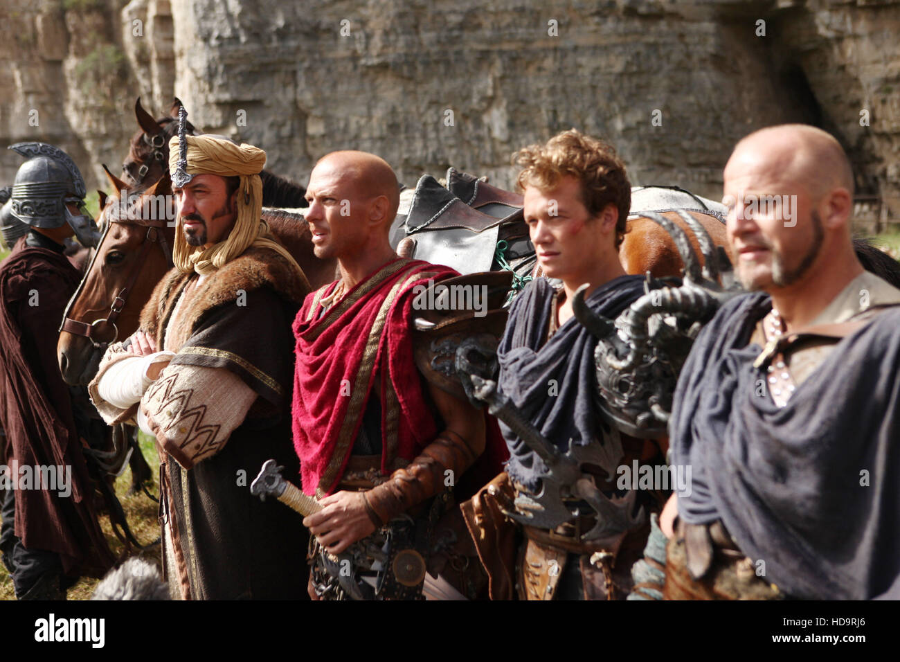 WITCHVILLE, (from left): Simon Thorp, Luke Goss, Ed Speleers, Andrew ...