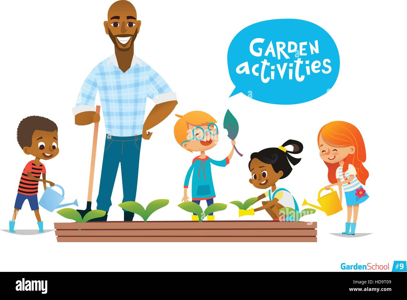 Montessori preschool Stock Vector Images - Alamy