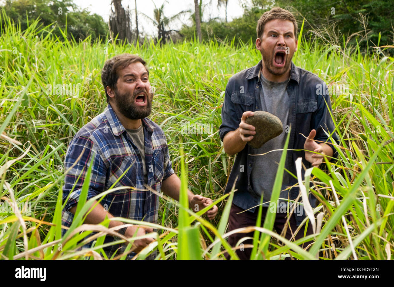 WRECKED, (from left): Brian Sacca, Zach Cregger, 'The Trial', (Season 1 ...