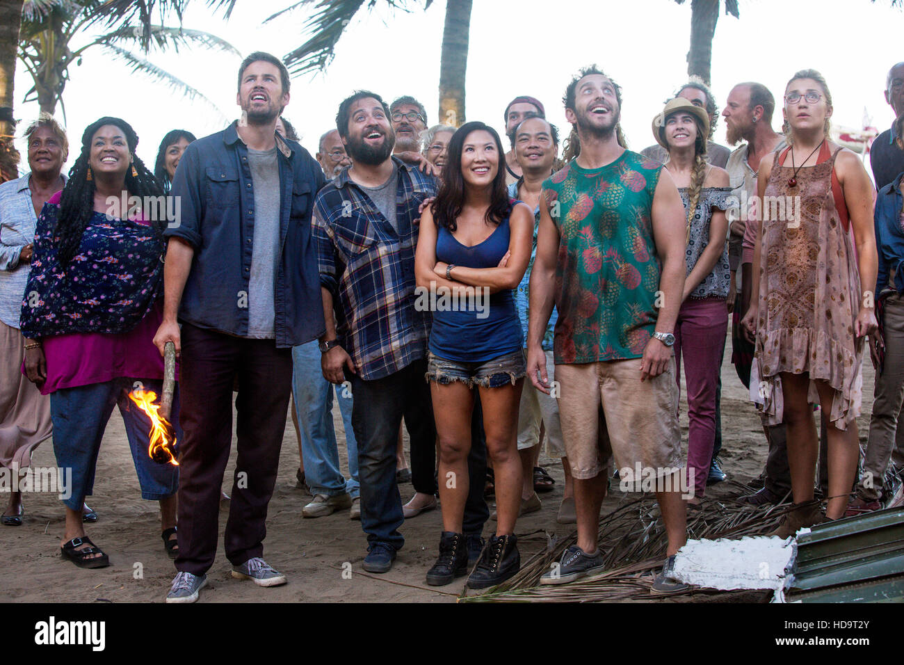 WRECKED, (front, from left): Zach Cregger, Brian Sacca, Ally Maki, Will ...