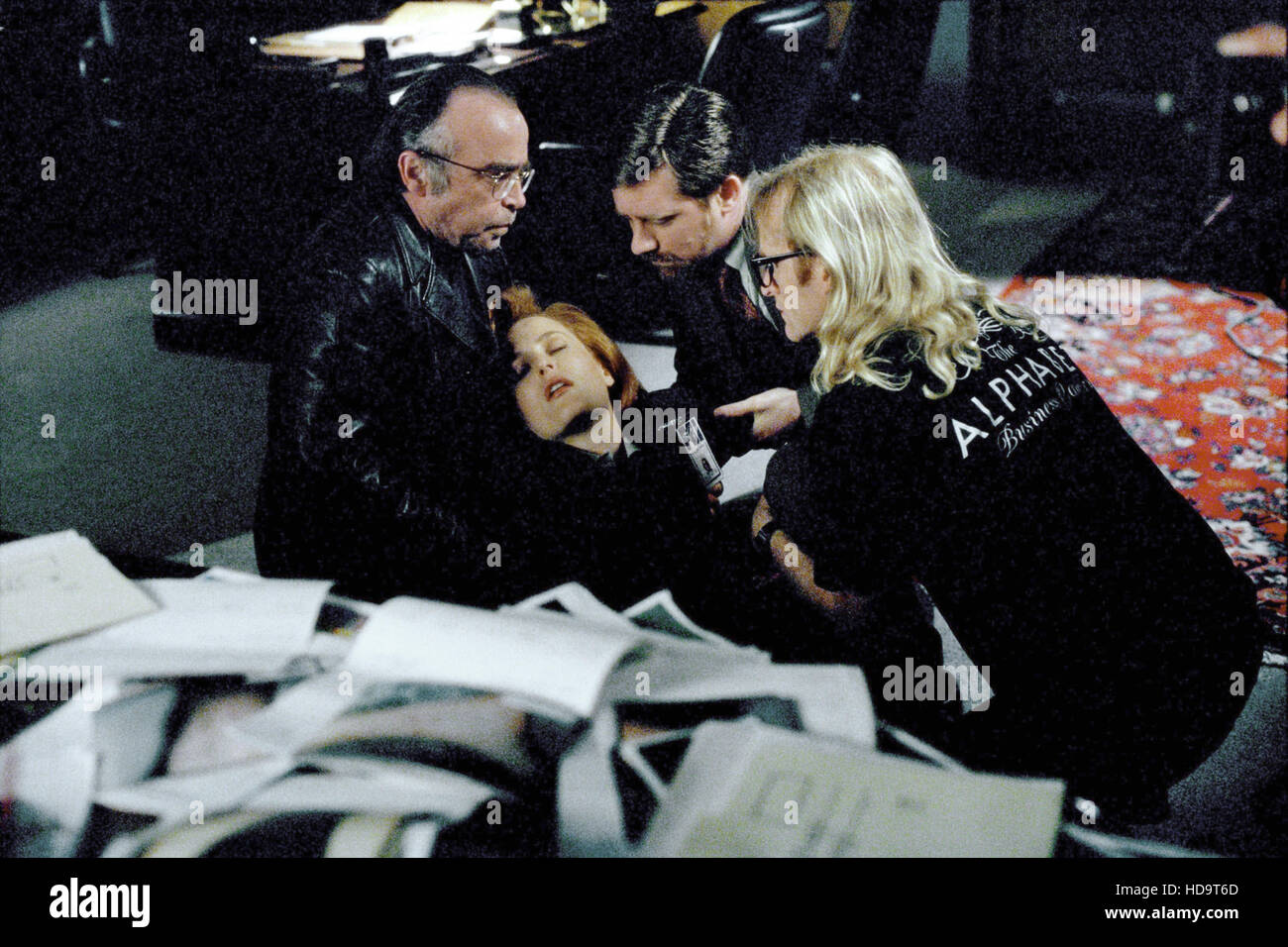 THE X-FILES, l-r: Tom Braidwood, Gillian Anderson, Bruce Harwood, Dean ...