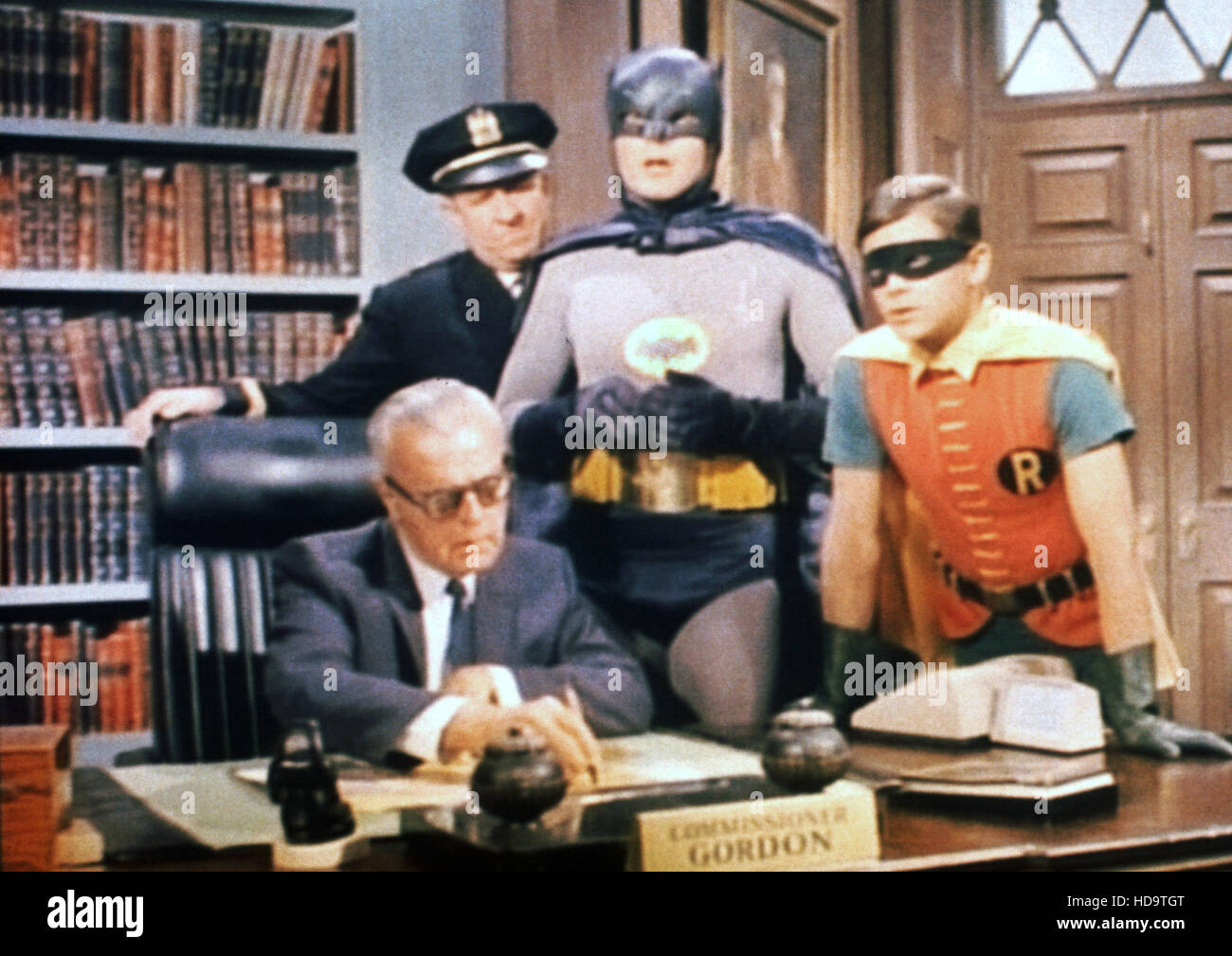 BATMAN, (from left): Neil Hamilton, Stafford Repp, Adam West, Burt Ward ...