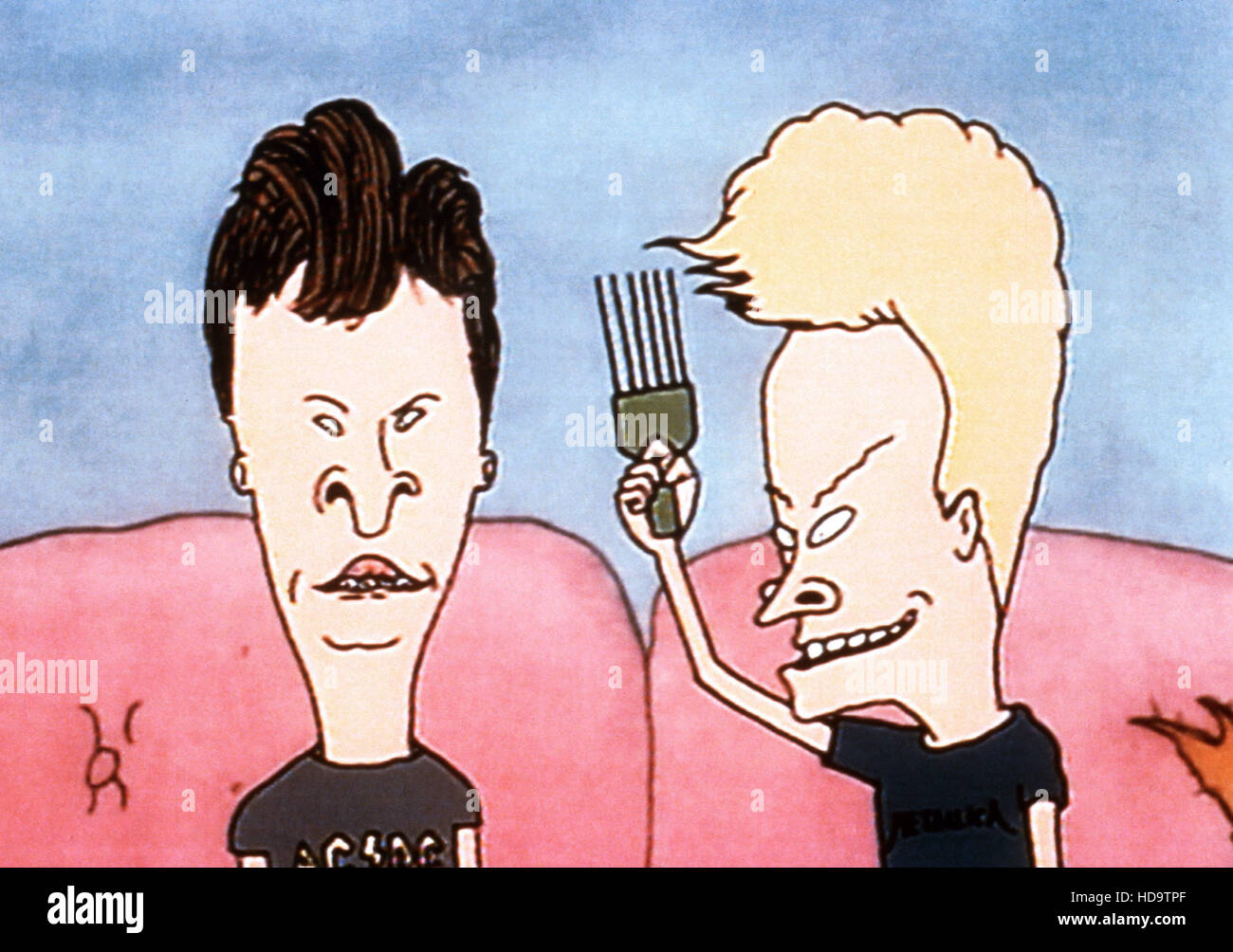 BEAVIS AND BUTTHEAD (aka BEAVIS AND BUTT-HEAD), (from left): Butt-head ...