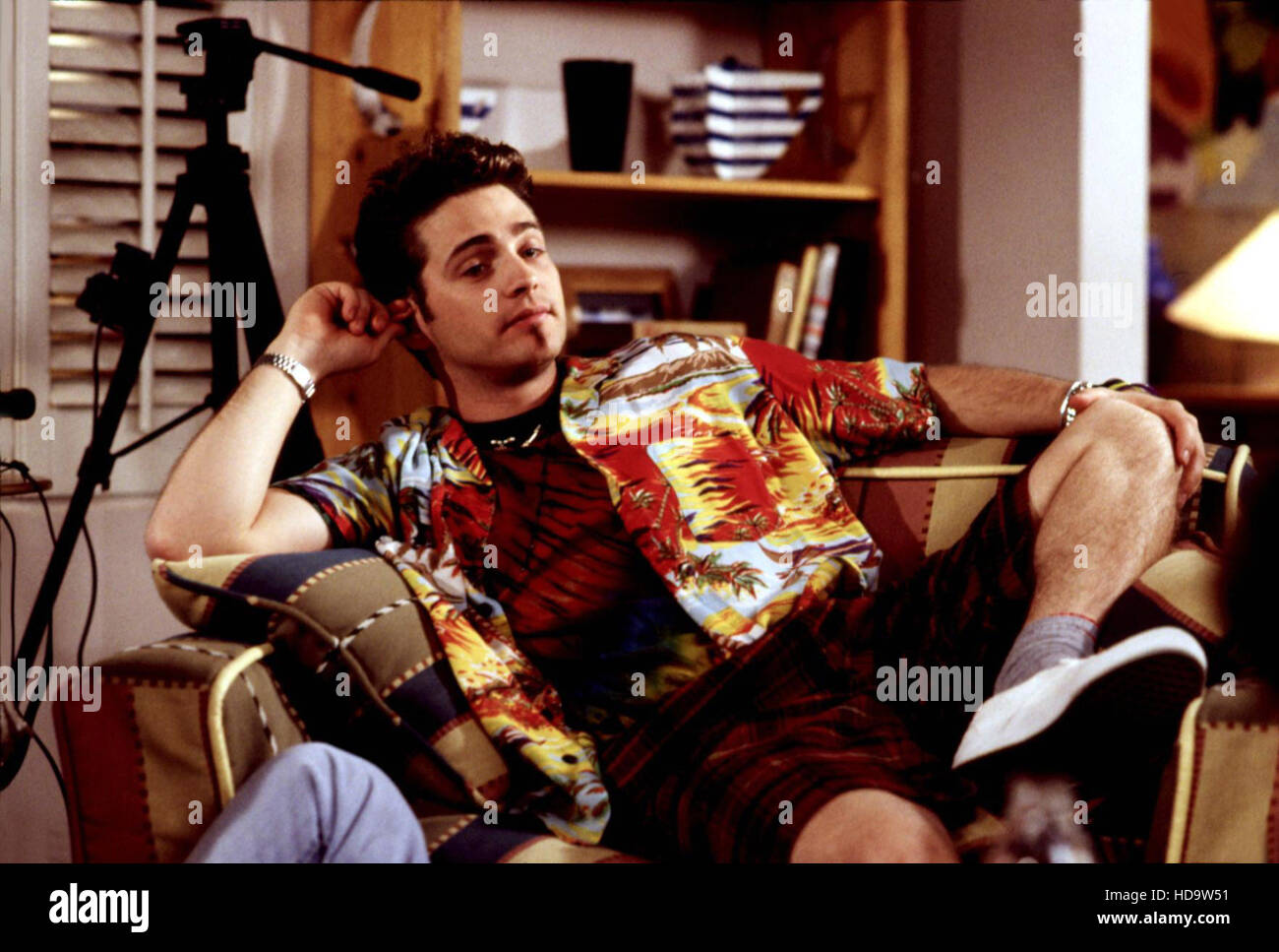 BEVERLY HILLS, 90210, 1990-2000, Jason Priestley, 1995, with goatee and Hawaiian shirt Stock ...